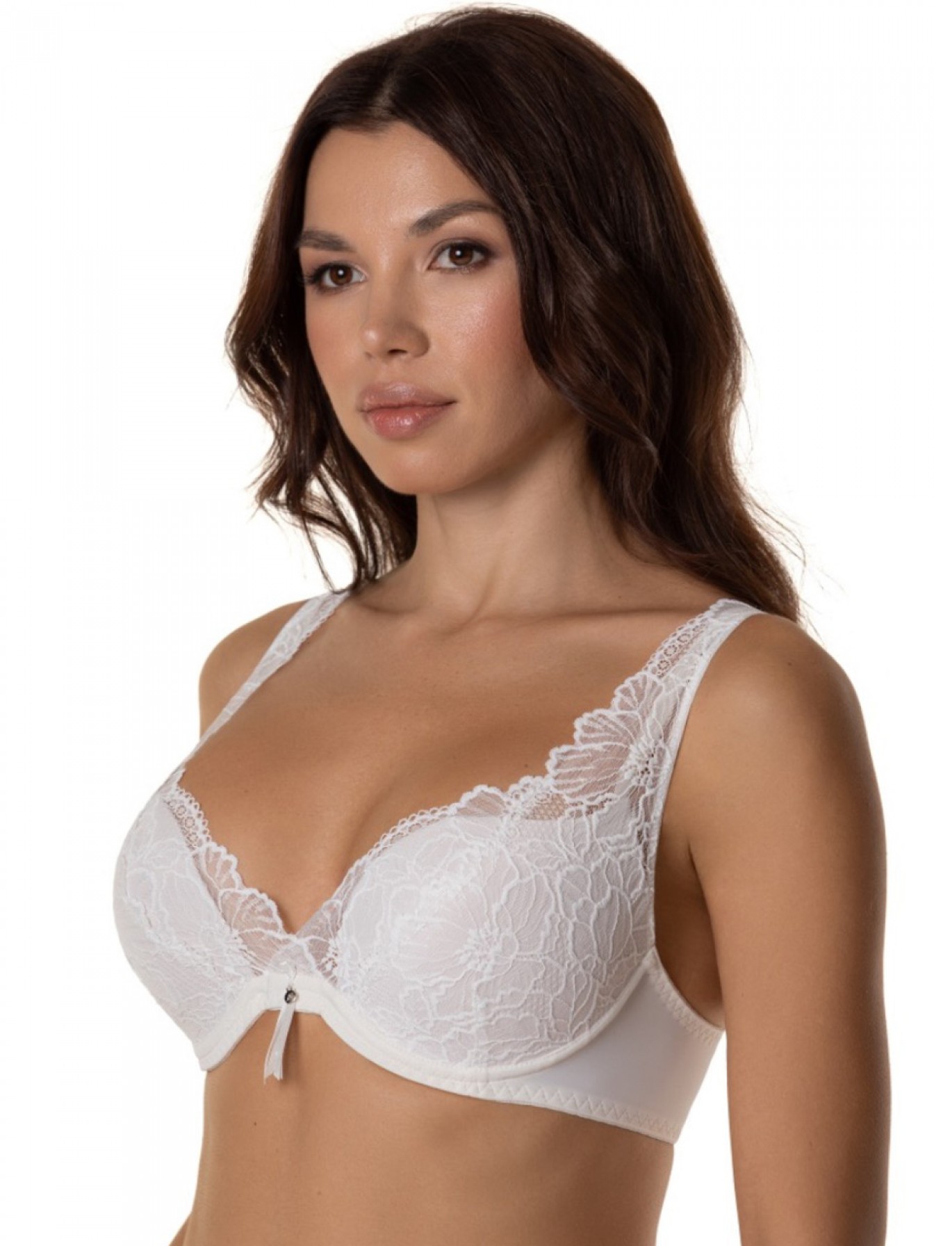 Купить бюстгальтер с пуш-ап на косточках Lengy 10350 Сумрачно-белый